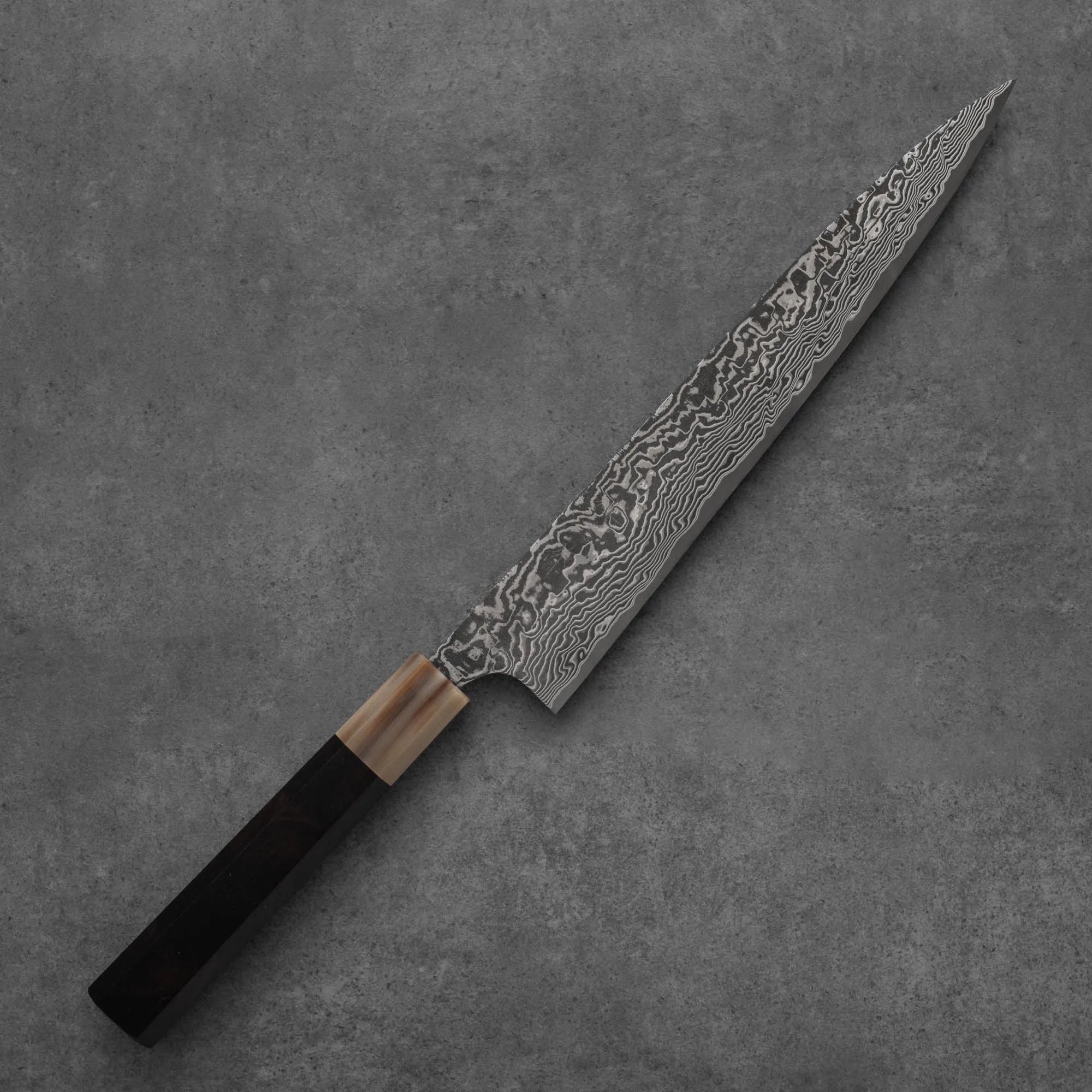 Takeshi Saji R2/SG2 Black finish Damascus Sujihiki 240 mm – Japán Kések ...