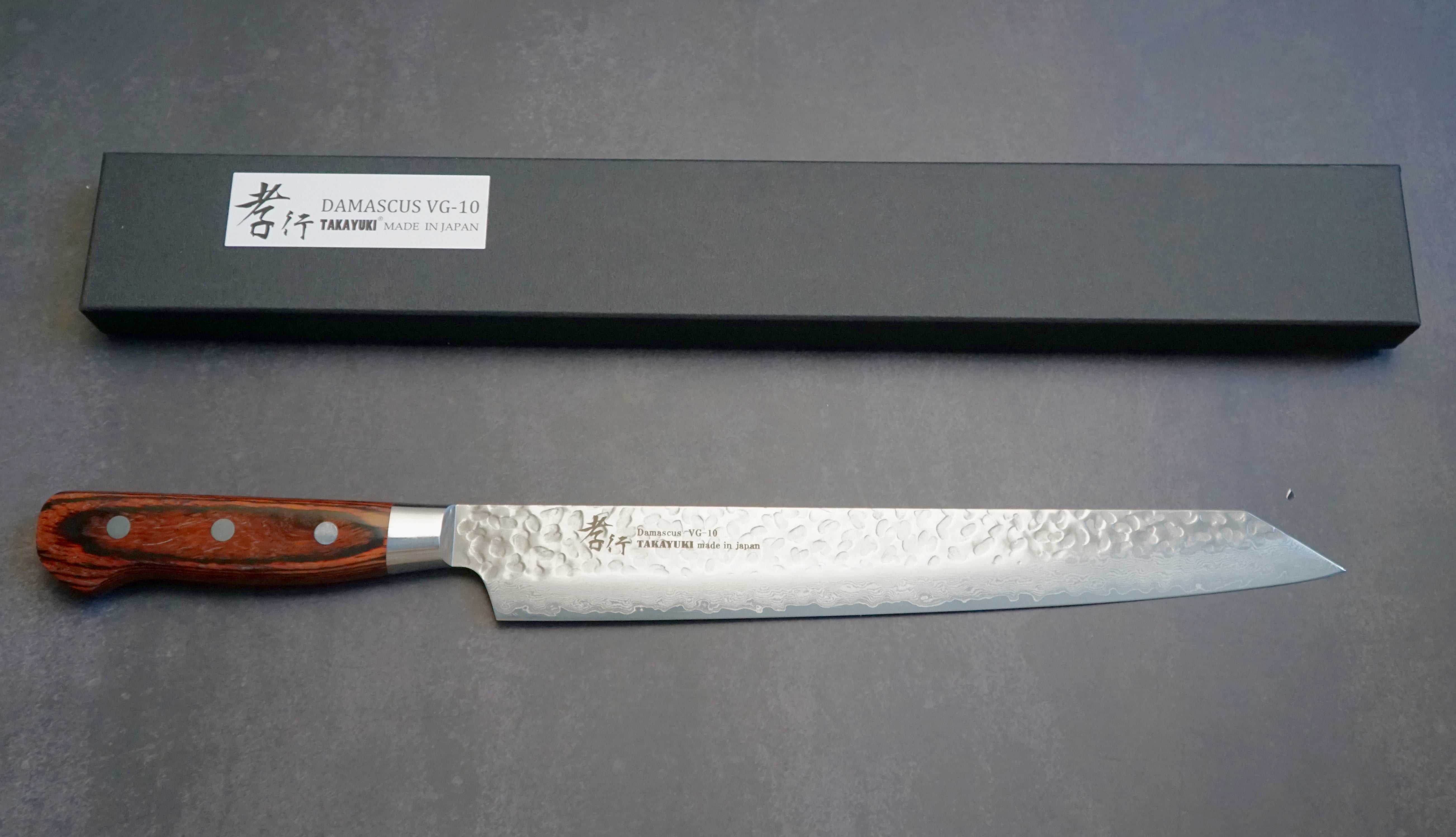 Sakai Takayuki VG10 -33 réteg - damaszkusz kiritsuke SUJIHIKI 240mm ...